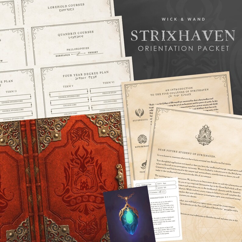 Stixhaven Orientation Packet / Acceptance Letter / Strixhaven ...
