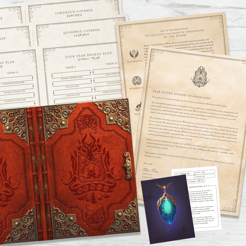 Stixhaven Orientation Packet / Acceptance Letter / Strixhaven ...
