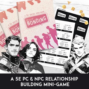 D&D Social Interaction RP Mini-game / Deck of Bonding Game / Dungeons ...