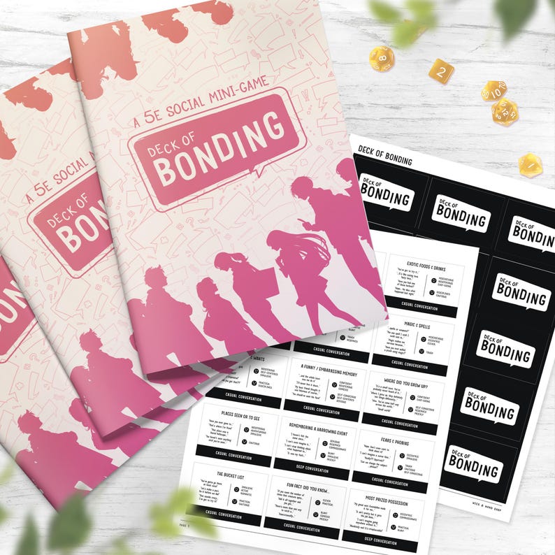 D&D NPC Interaction Mini-game / Deck of Bonding Game / Dungeons and ...