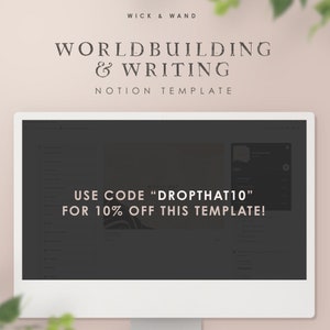 Notion Writing & Worldbuilding Template - Notion Writing Planner ...