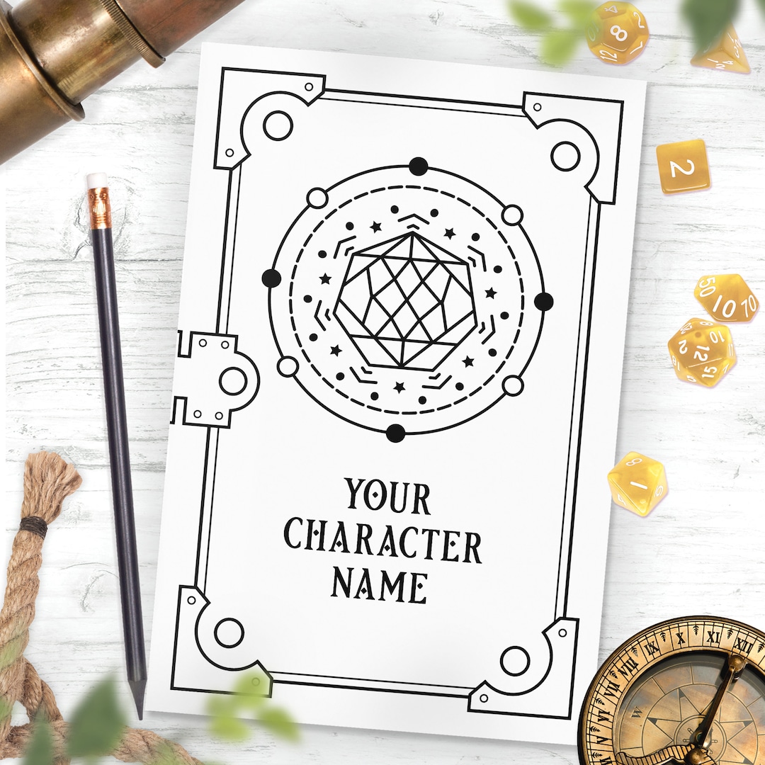 Printable Character Book / Dungeons and Dragons / D&D Notebook / Dnd ...