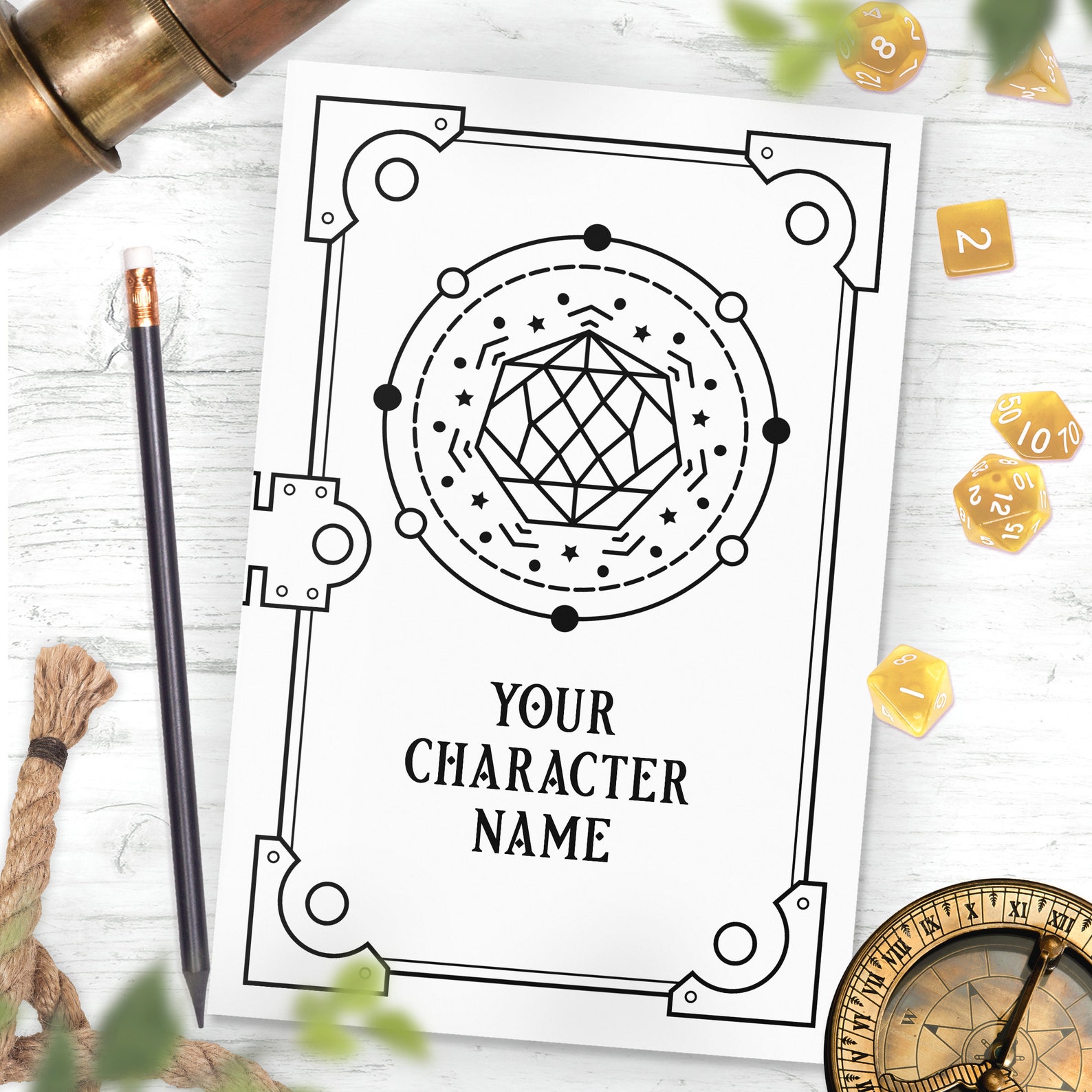 Printable Character Book / Dungeons and Dragons / D&D Notebook / Dnd ...