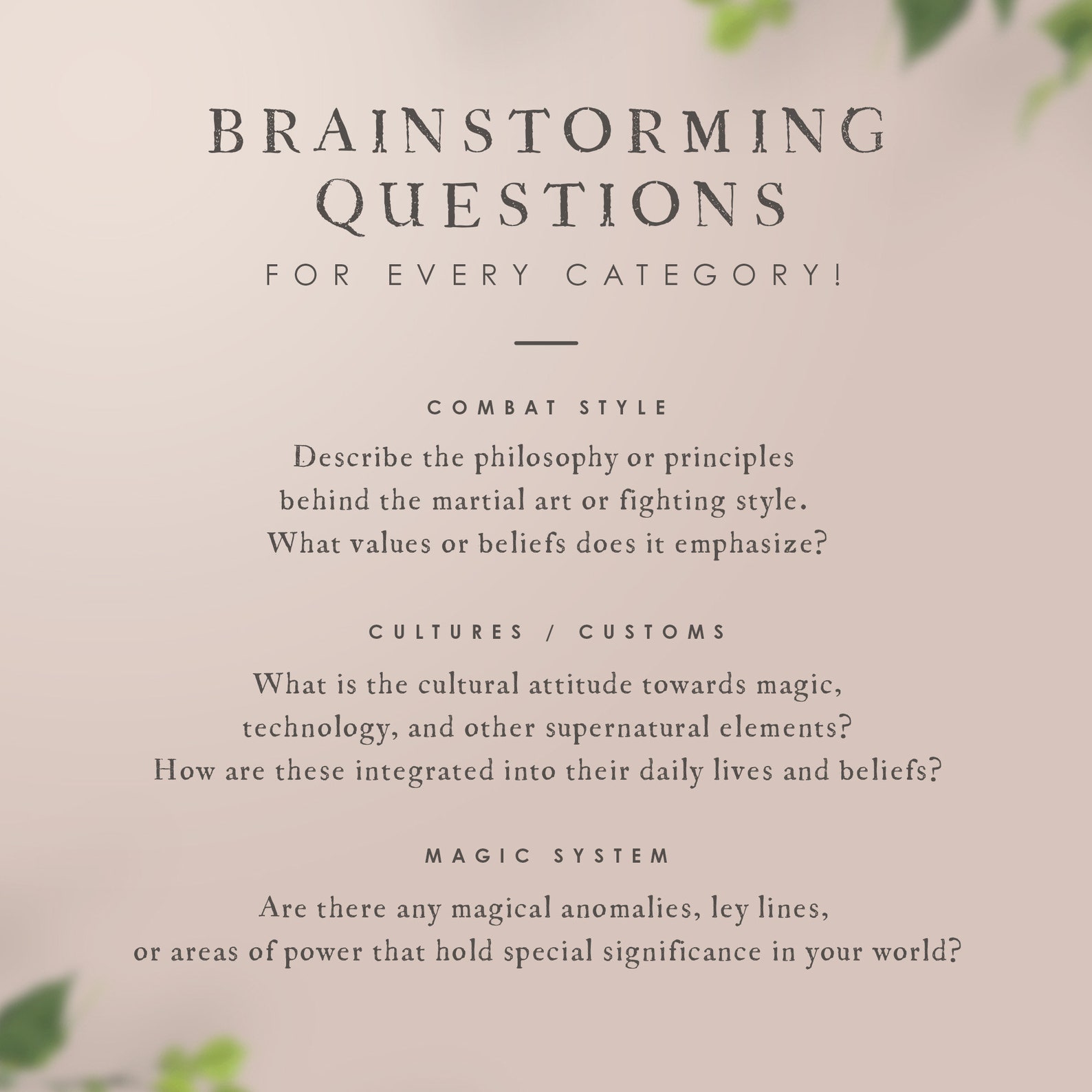 Notion Writing & Worldbuilding Template - Notion Writing Planner ...