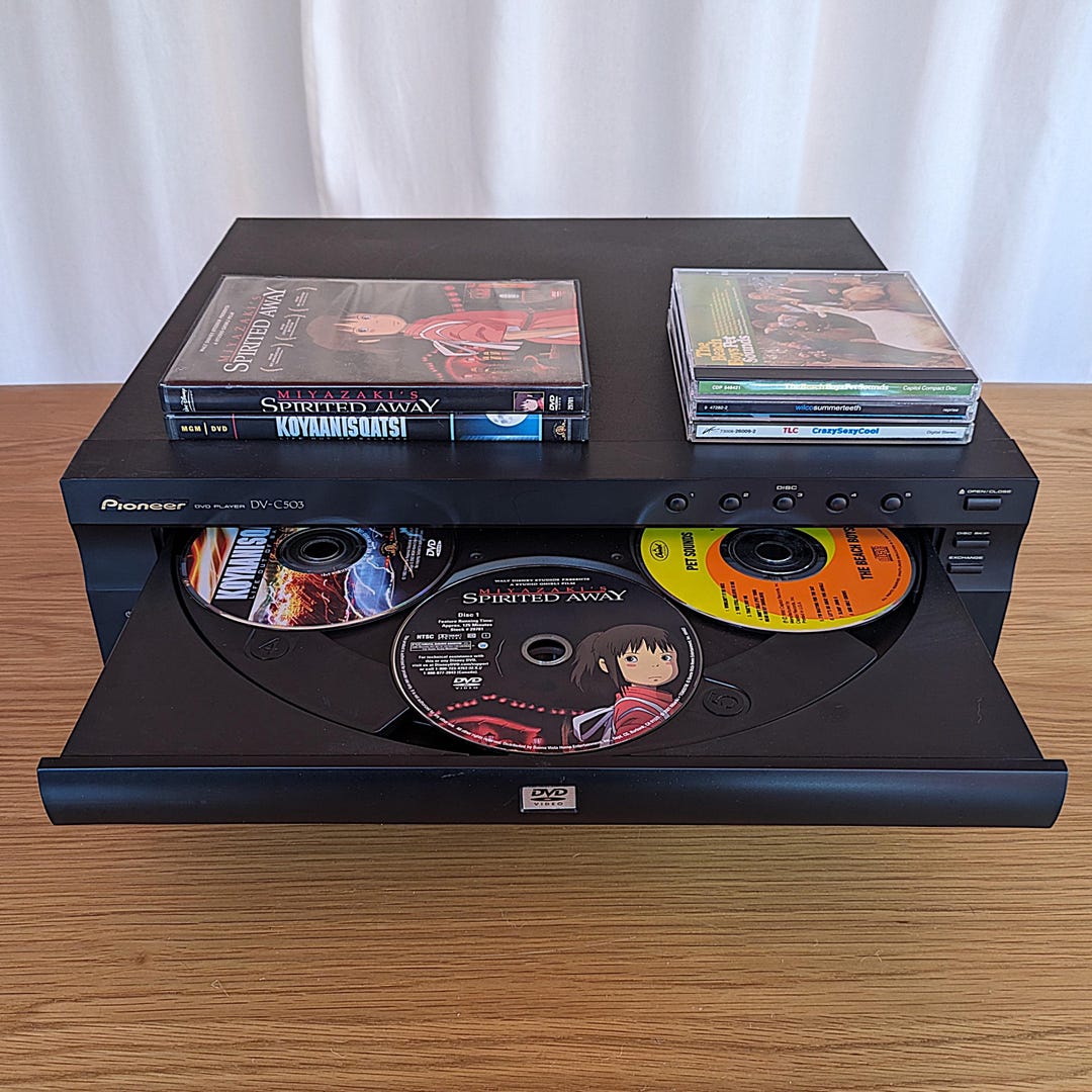 Vintage 2001 Pioneer 5 Disc Changer DVD/CD Player DV-C503 Multi-format ...