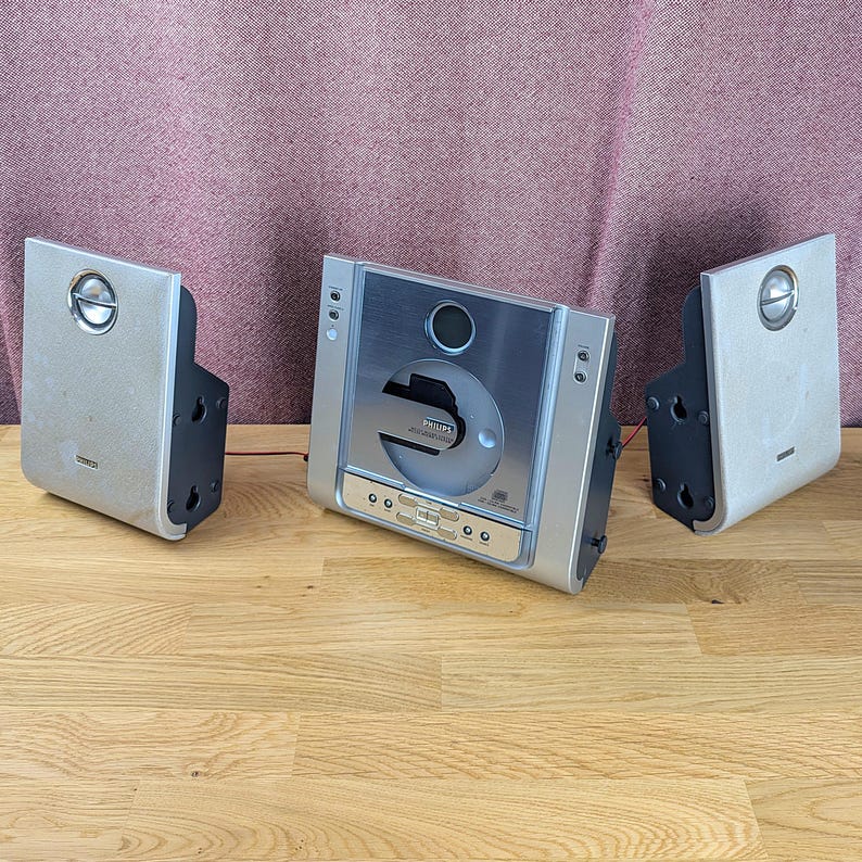 Vintage Philips MC235/37 Micro Hi-fi CD Player Radio, Wall Mountable ...