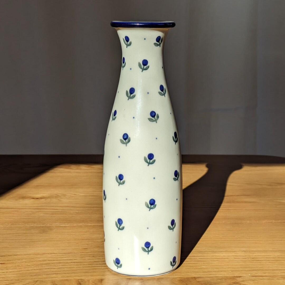 Vintage 1950's Polish Pottery Vase Ceramika Artystyczna Boleslawiec ...