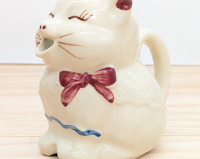 Vintage Shawnee Pottery Puss 'n Boots Cat Creamer Pitcher 1940s USA ...