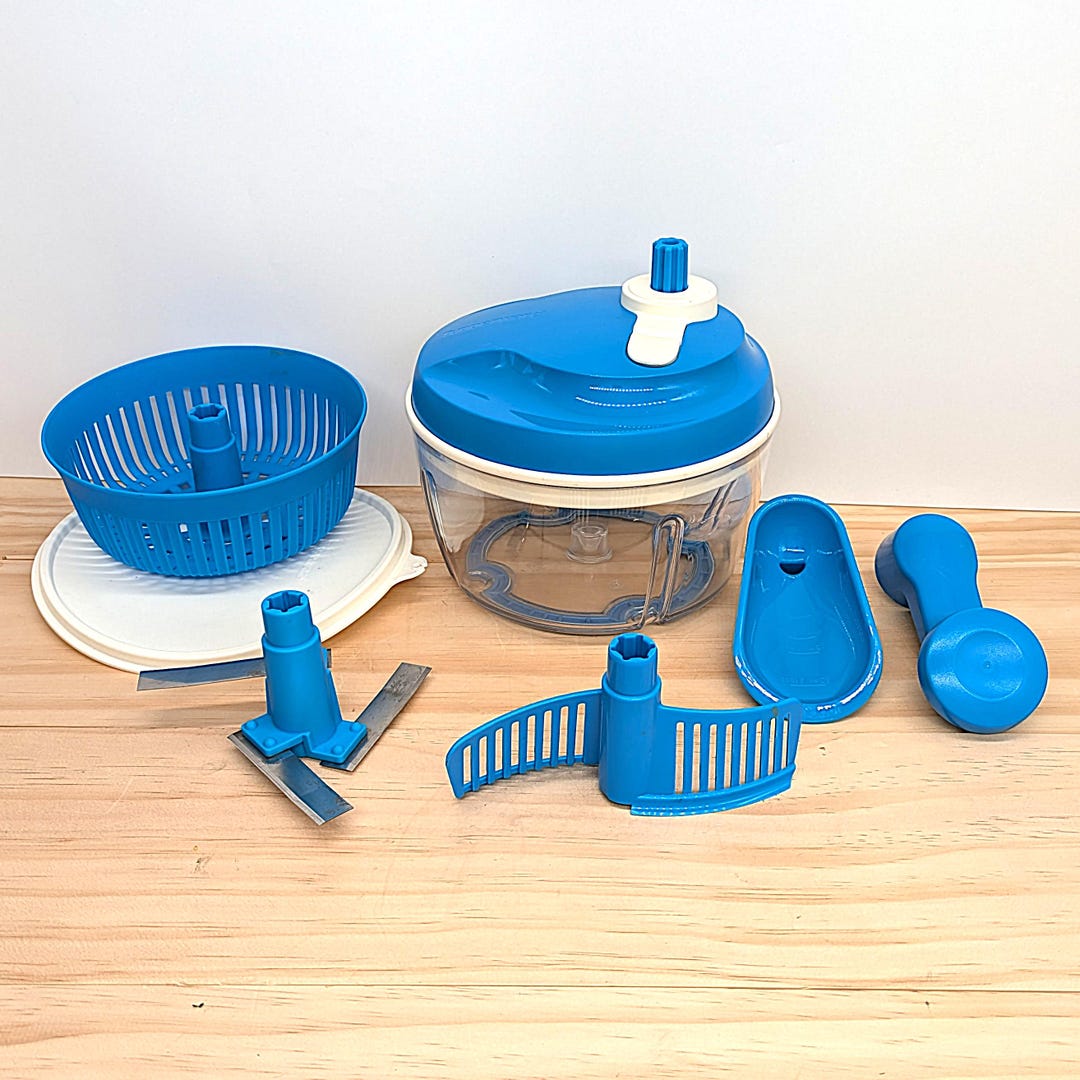 Tupperware Quick Chef Pro System Manual Food Processor Chopper Mixer ...