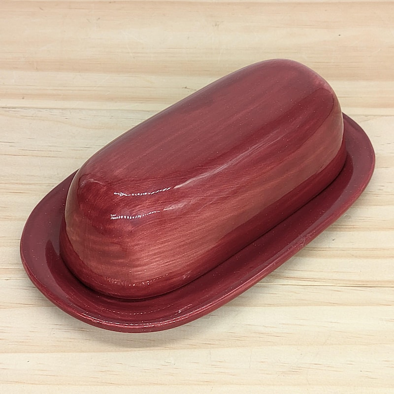 Red Butter Dish - Etsy