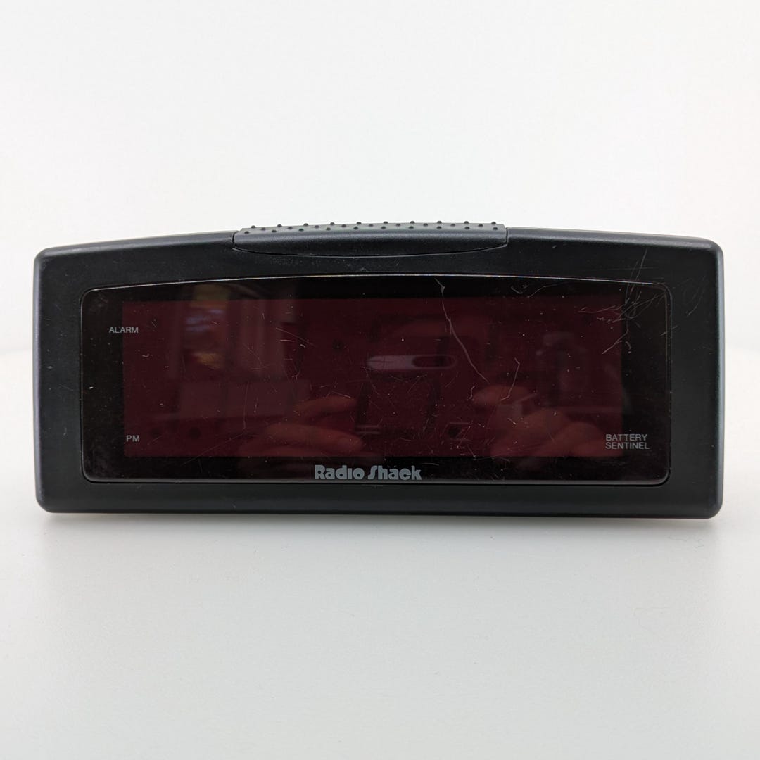 Vintage Radio Shack LED Digital Alarm Clock 63-219A, 1980s Black ...