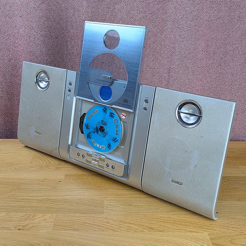 Vintage Philips MC235/37 Micro Hi-fi CD Player Radio, Wall Mountable ...