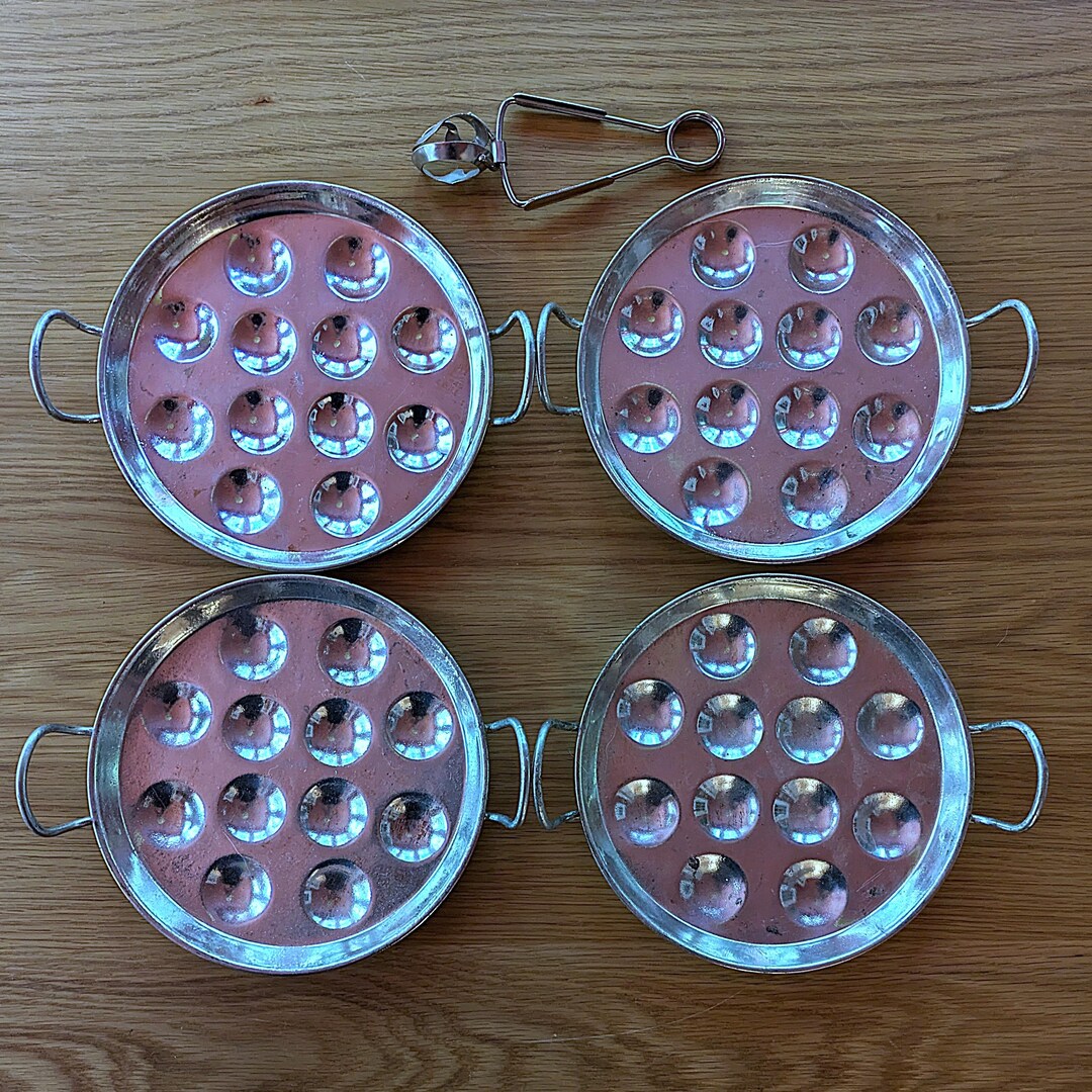 Vintage French Escargot Pans Set, Mid Century Appetizer Cookware With ...