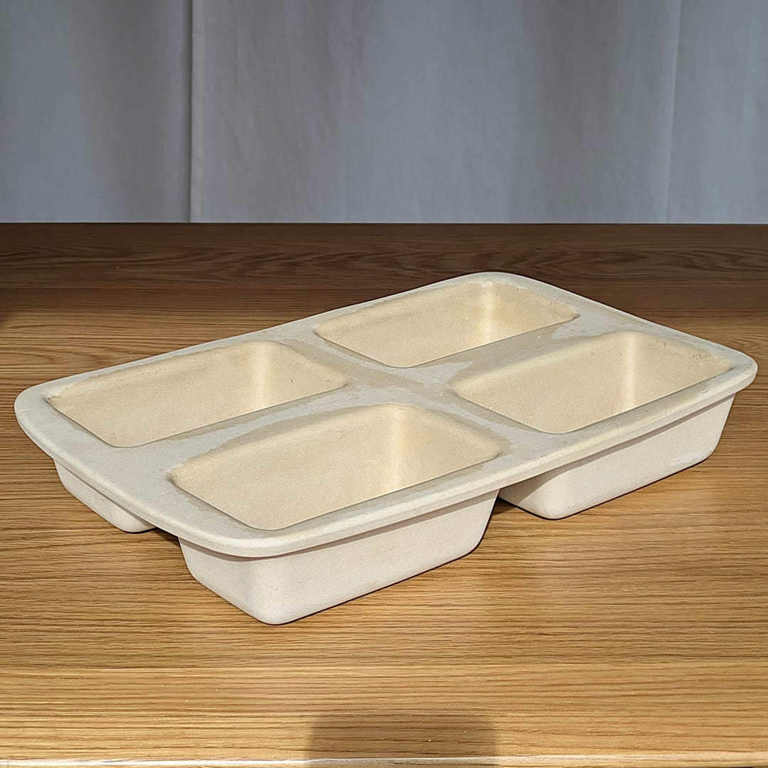 Pampered Chef Family Heritage Stoneware Mini Loaf Pan - 4 Wells ...