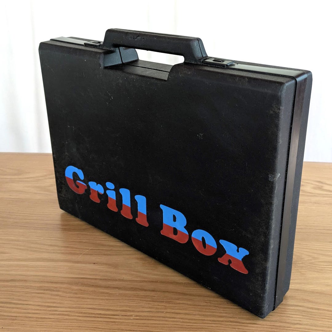 Vintage 1980s Briefcase BBQ – Portable Charcoal Grill Box - Etsy