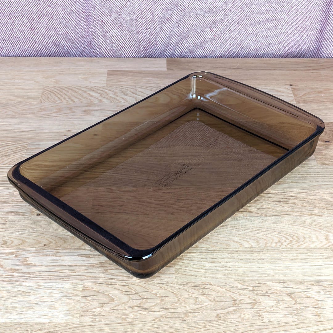 Vintage 1980's Pyrex 233 Amber 3 Qt 13x9 Glass Baking Casserole Dish ...