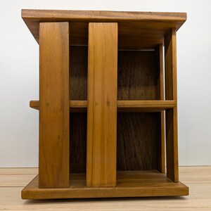 Vintage Napa Valley Rotating Wooden CD Rack, 80 CD Holder, 1990s Media ...