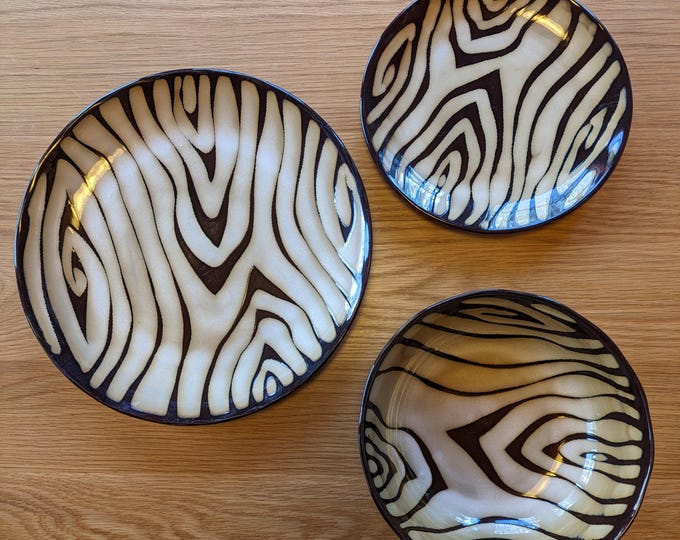 Vintage "kenya" 00's by Target Home Collection Zebra Print Dinnerware ...