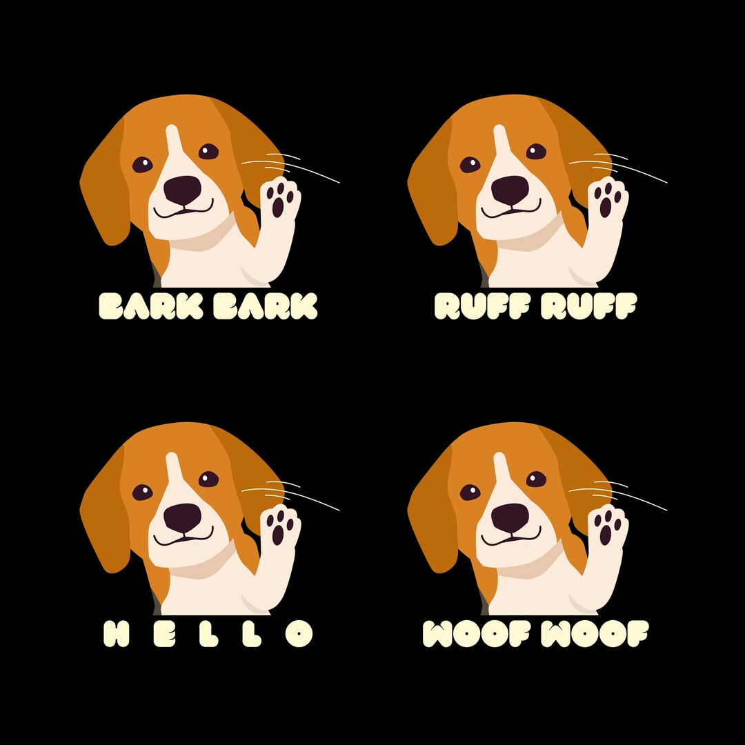 Cute Puppies Stickers, Digital Download, Scalable - Etsy