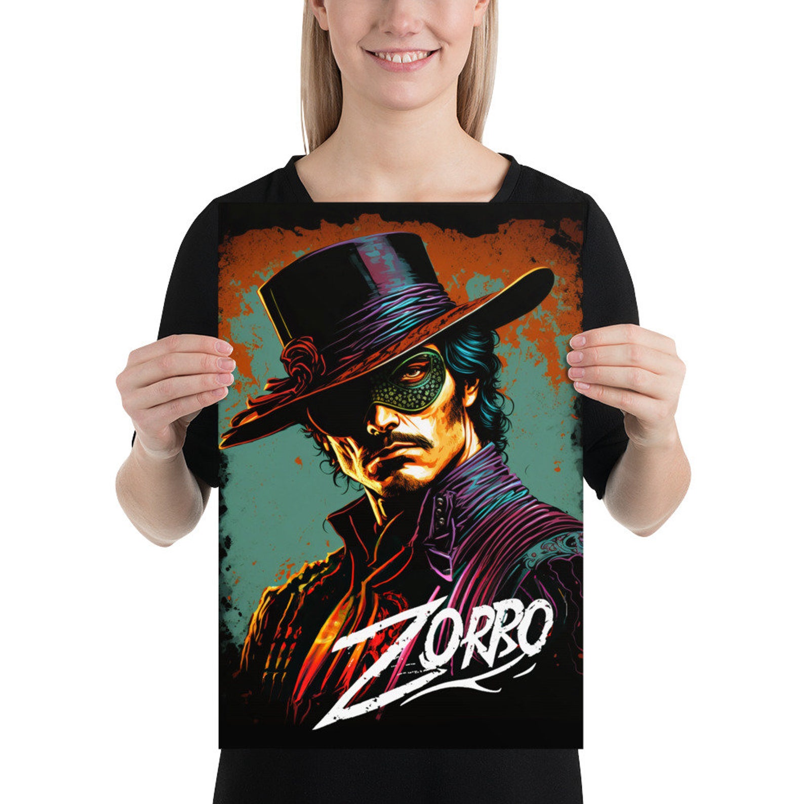 Art Print - Zorro - Wall Poster - Etsy