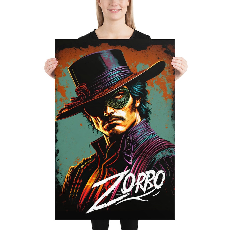 Art Print - Zorro - Wall Poster - Etsy