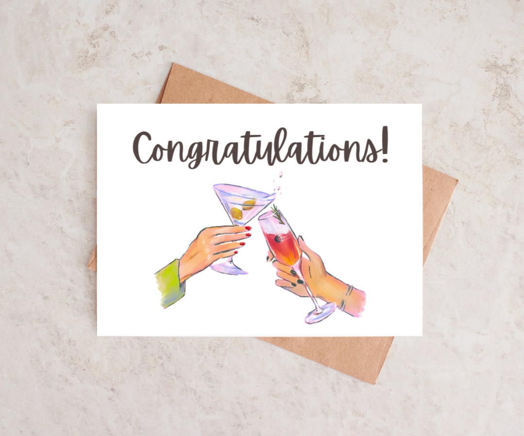 Congratulations Card Printable Card Printable Congrats Card Digital ...