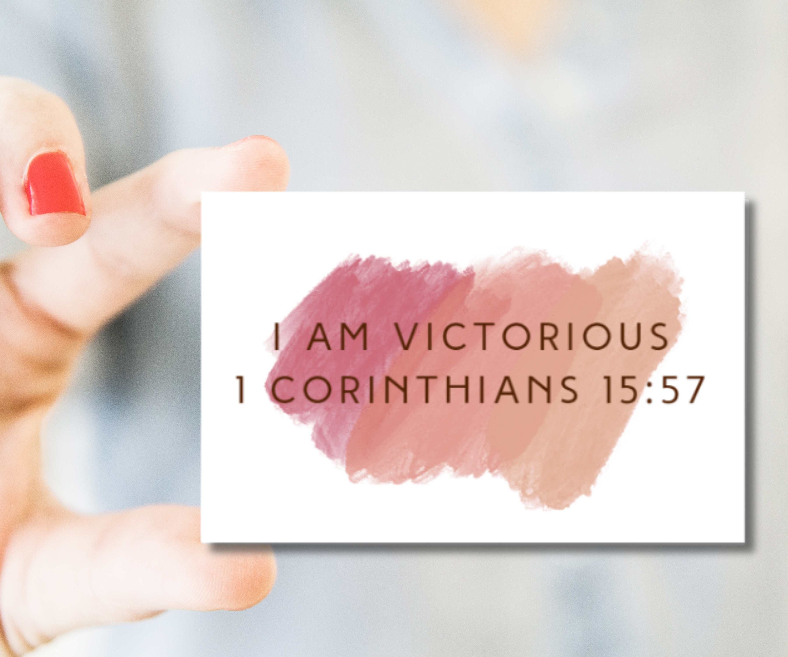 24 Bible Verse Affirmation Cards, Digital Download, Printable Christian ...