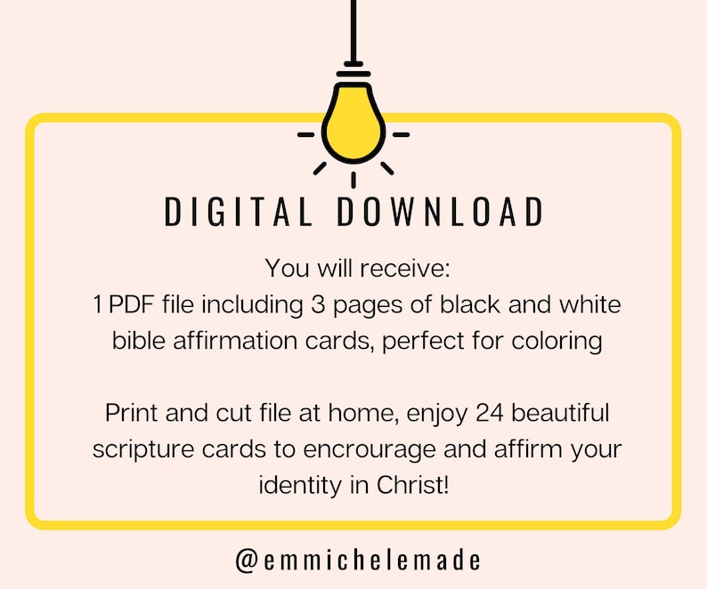 24 Bible Verse Coloring Affirmation Cards for Kids | Kids Bible ...