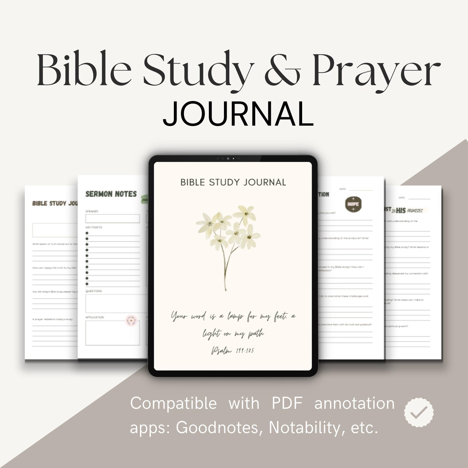 Digital Bible Study Guide and Journal | Prayer Journal | Reading Plan ...