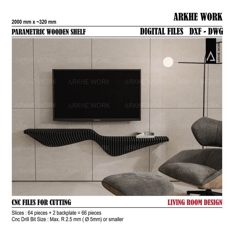 Parametric Wooden Shelf / TV Unit | Modern Furniture CNC Wood Cutting ...