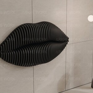 Parametric Lips Wall Art CNC Cutting File | Modern Cool CNC Design ...