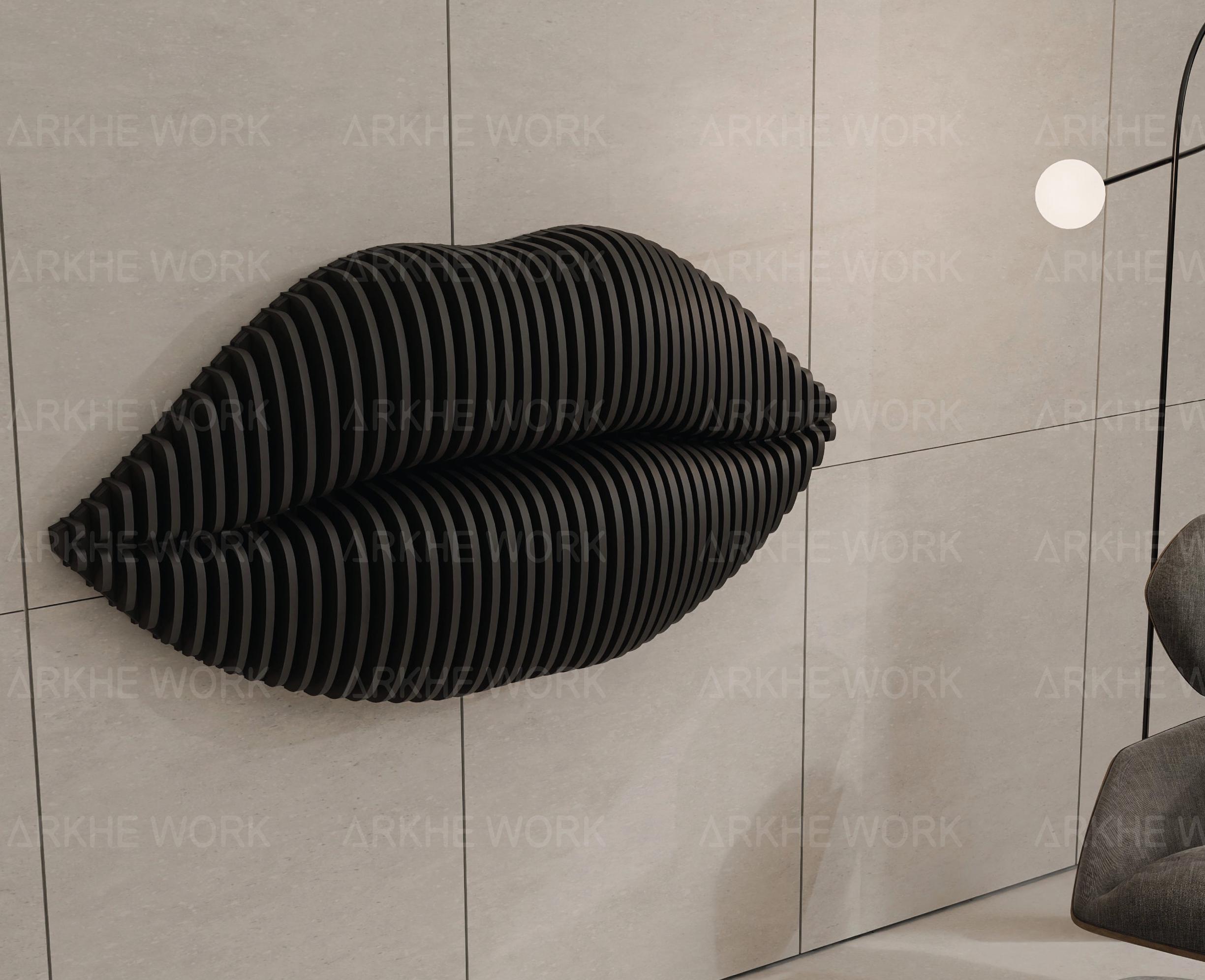 Parametric Lips Wall Art CNC Cutting File | Modern Cool CNC Design ...