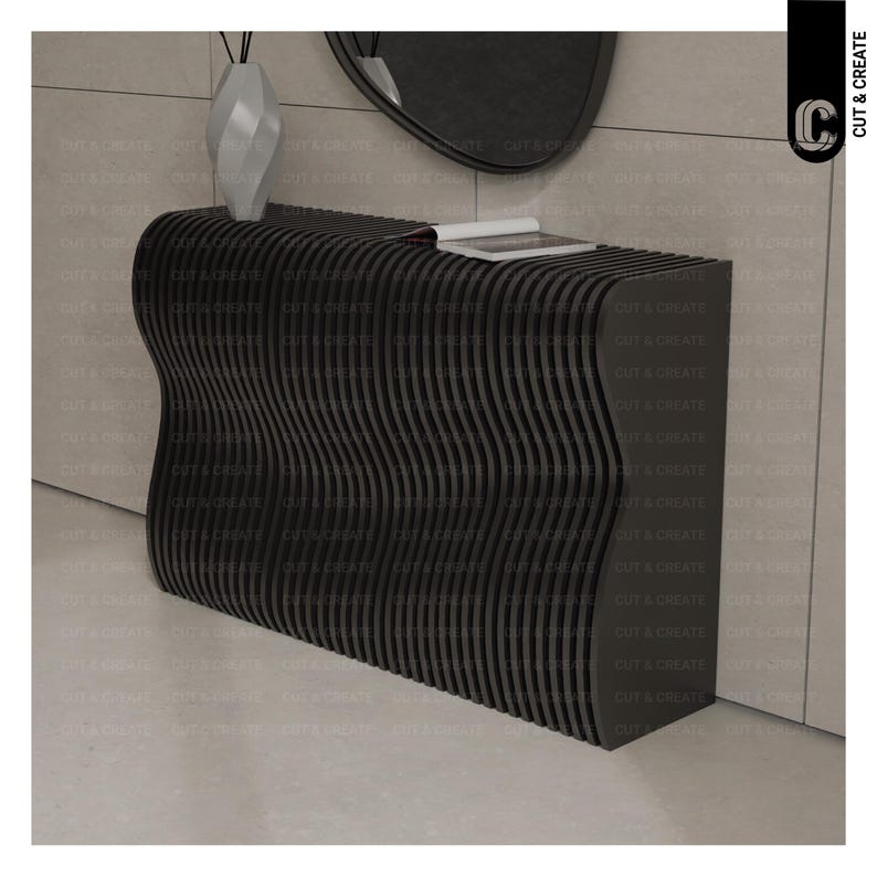 Parametric Entryway Table - Modern Console Dresser - CNC Wood Cutting ...