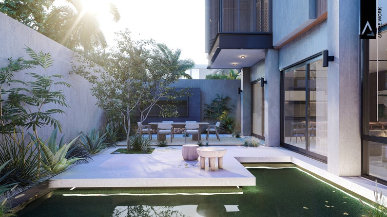 3D Exterior Design - Architectural Visualization - 3D Rendering ...