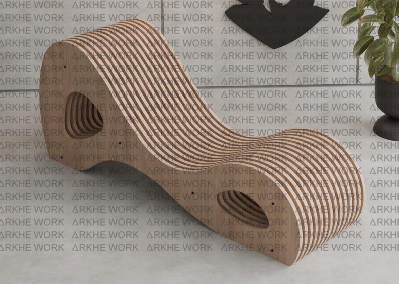 Parametric CNC Chair Cutting File, Multi-purpose Position Chair, Digital Download, Couples ...