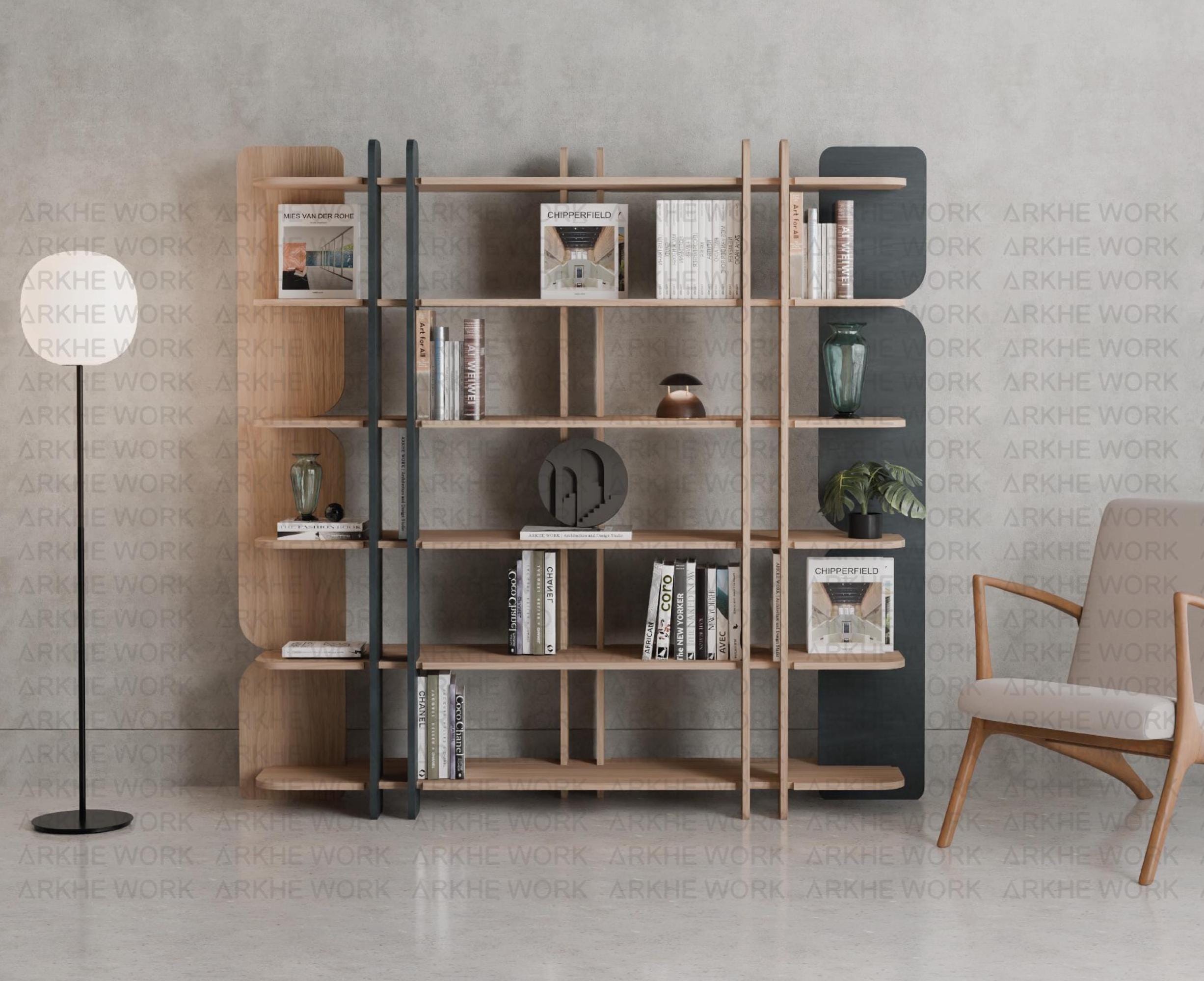 Modern Shelf CNC Cutting Files | Mid-century Shelf | DIY Bookshelf ...