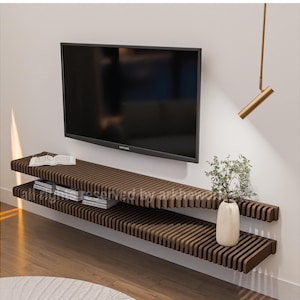 Floating TV Unit Wall Mounted Shelf CNC Router Files, Dxf Dwg ...