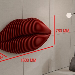 Parametric Lips Wall Art CNC Cutting File | Modern Cool CNC Design ...
