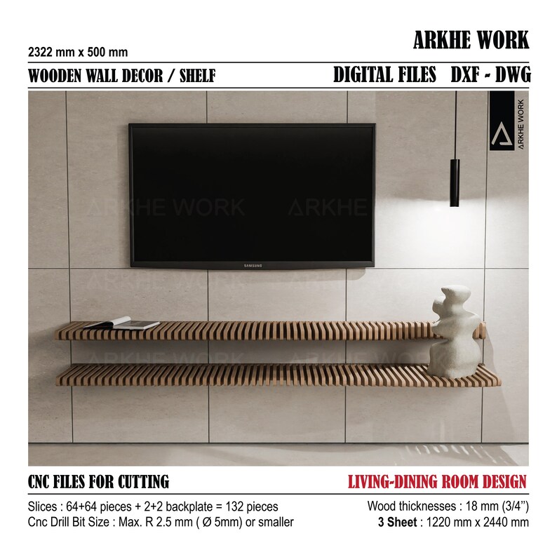 Parametric Wooden Shelf / TV Unit | Modern Furniture CNC Wood Cutting ...