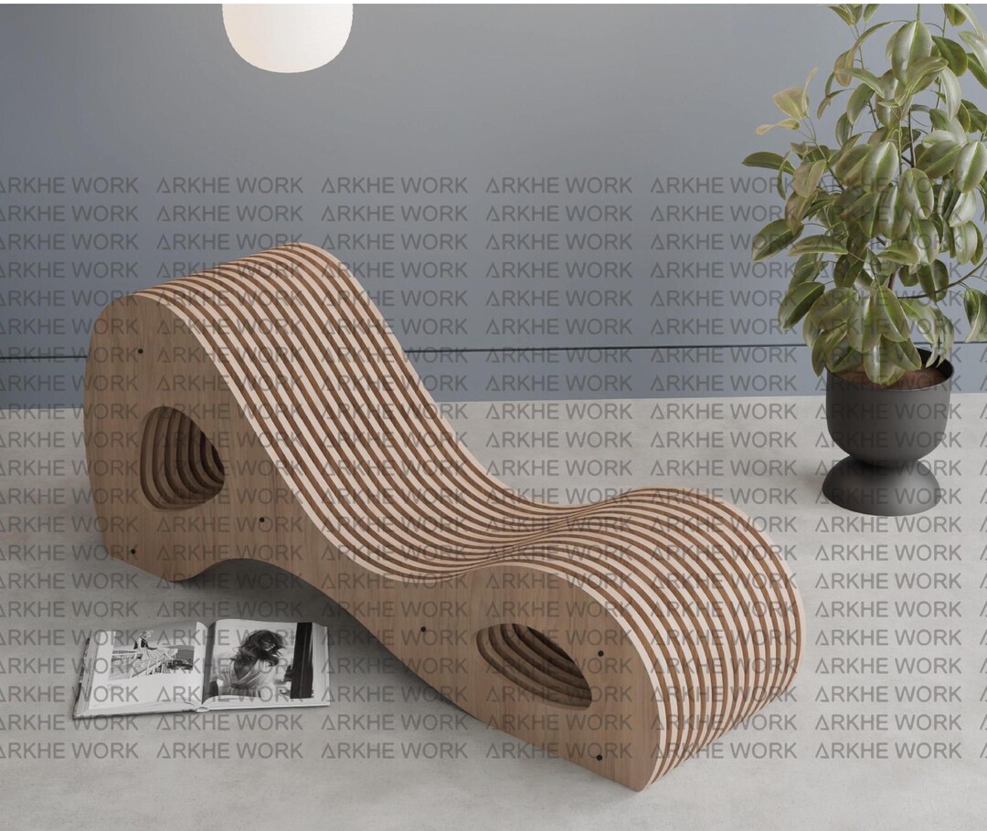 Parametric CNC Chair Cutting File, Multi-purpose Position Chair, Digital Download, Couples ...