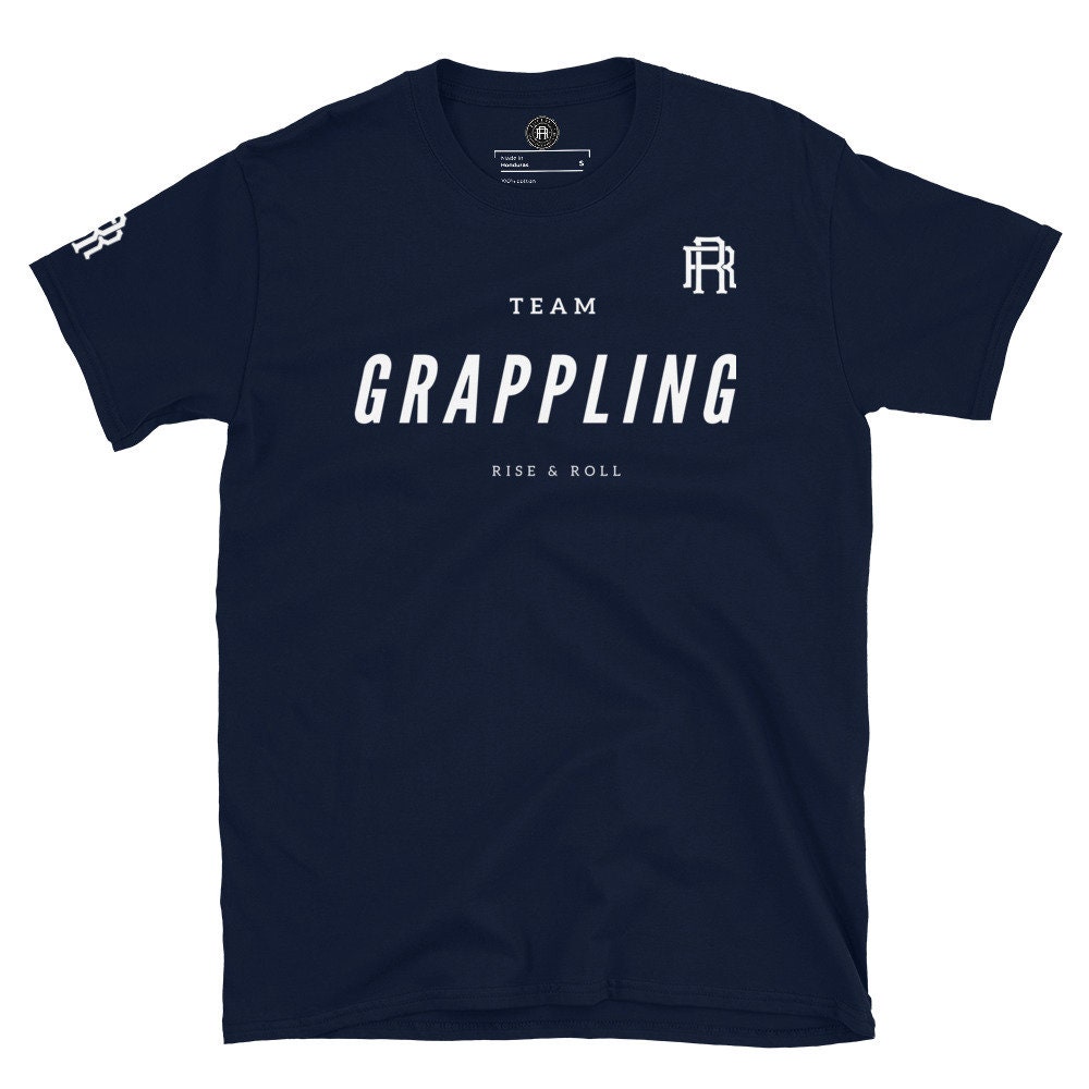 Grappling T-shirt for Men Rise and Roll Fightwear Apparel BJJ Fathers ...