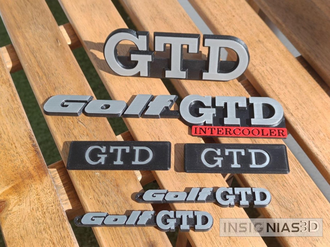 Volkswagen Golf GTD Intercooler Emblem Pack ***3D Reproduction*** Golf ...