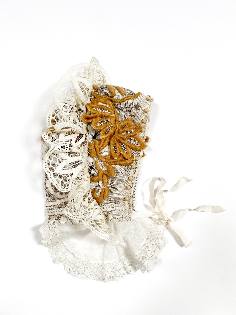 Hand Embroidered Antique and Vintage Lace Bonnet - Etsy
