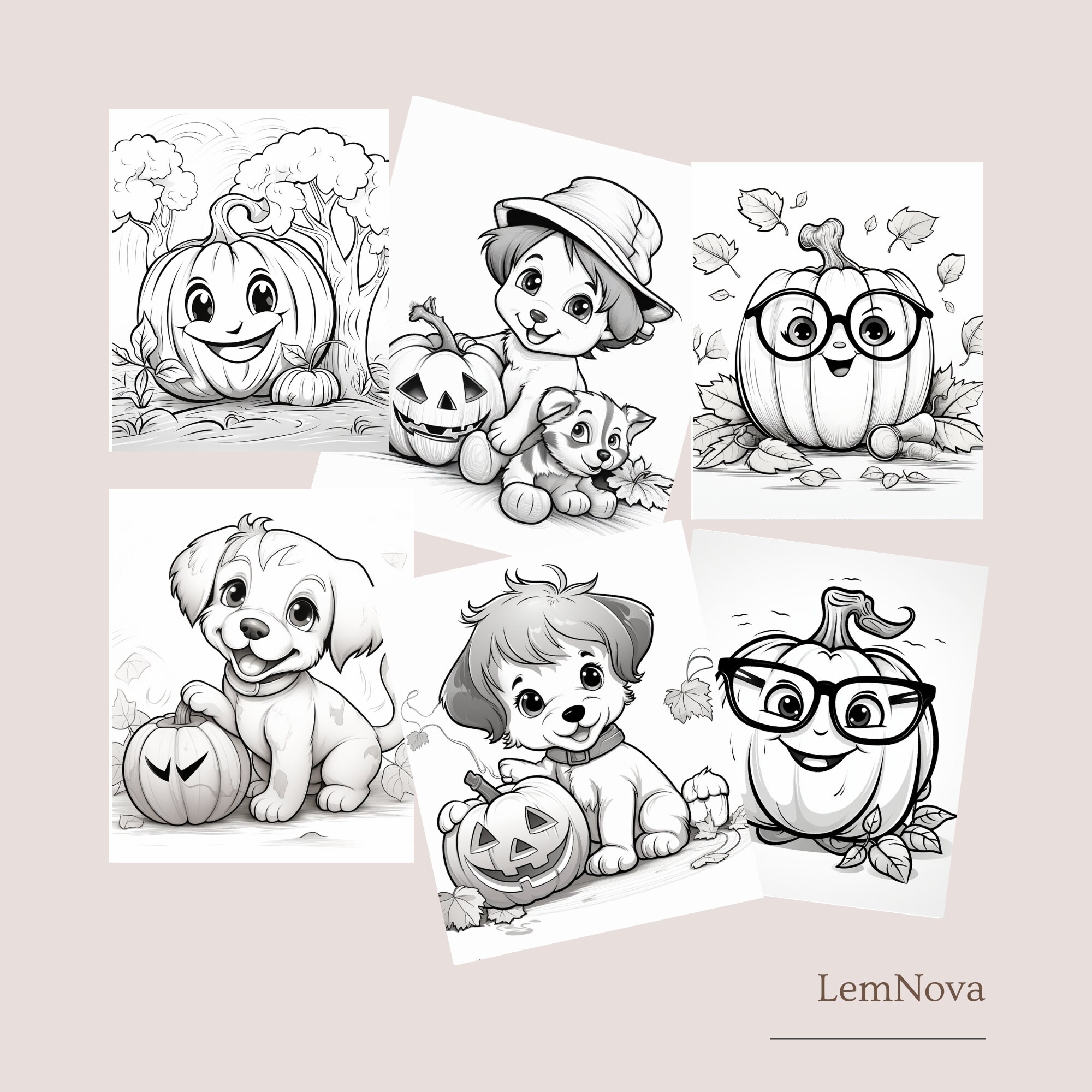 Pumpkin Adventures/halloween Coloring Fun/pumpkin Party Activitie ...