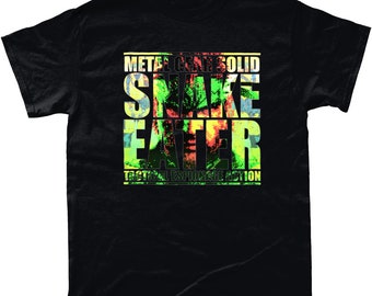 Metal Gear Solid Box Snake Exclamation Mark Anime / Gaming Tshirt Black ...