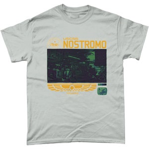 Alien 1979: USCSS Nostromo Interface ASCII Art Street Wear Graphic T ...