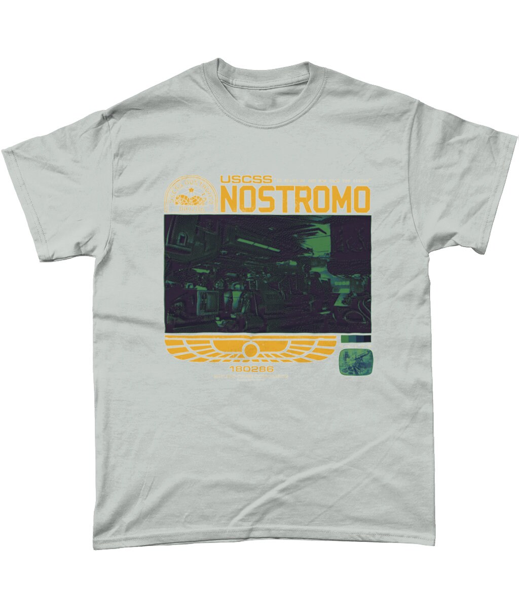 Alien 1979: USCSS Nostromo Interface ASCII Art Street Wear Graphic T ...