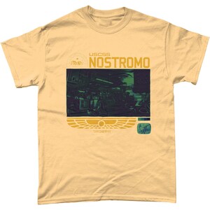 Alien 1979: USCSS Nostromo Interface ASCII Art Street Wear Graphic T ...