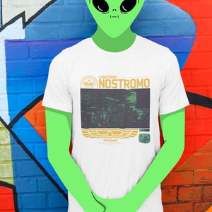 Alien 1979: USCSS Nostromo Interface ASCII Art Street Wear Graphic T ...