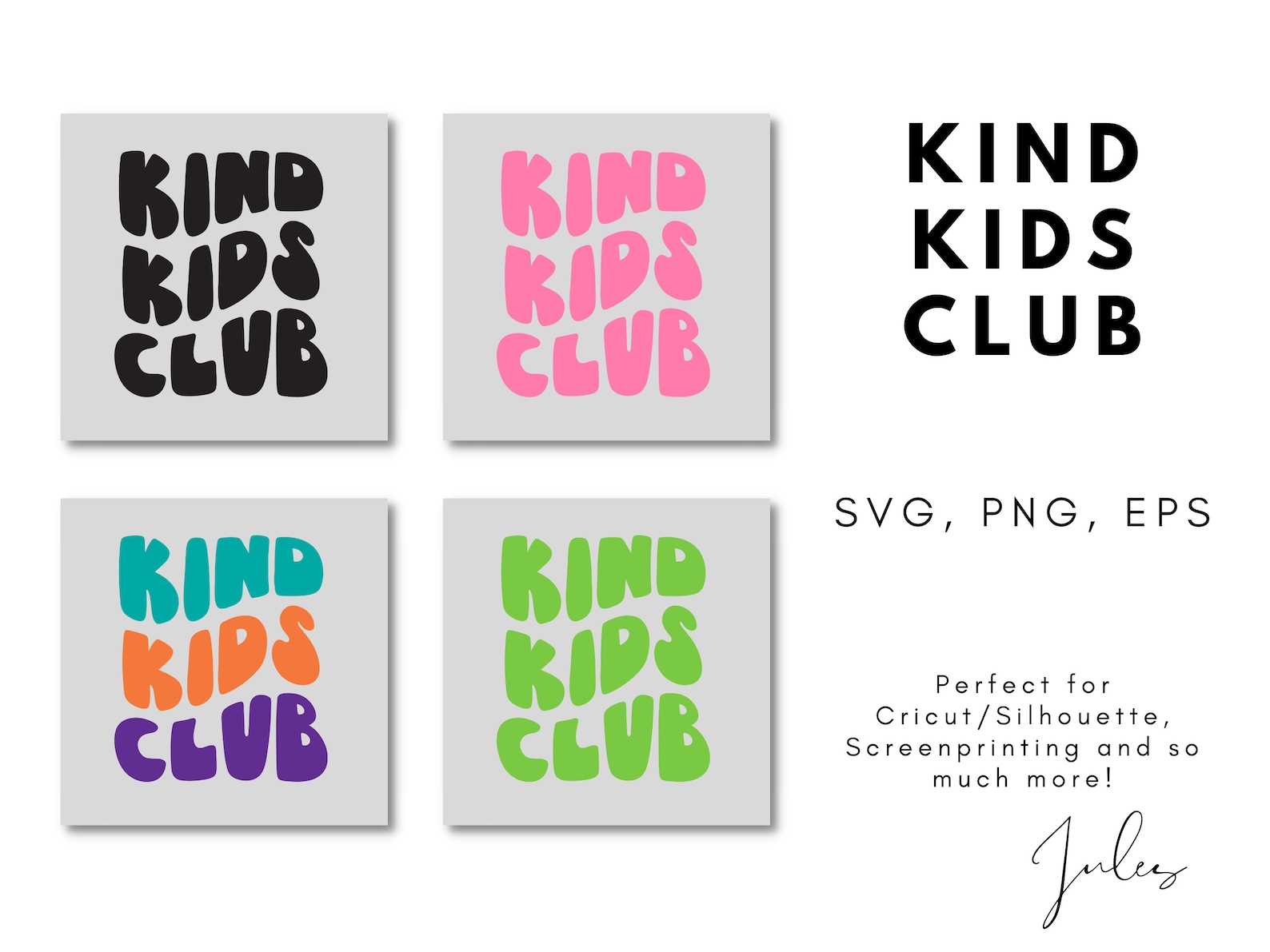 Kind Kids Club Svg, Kids Svg, Kid Life Svg, School Kids Svg, Kindness ...